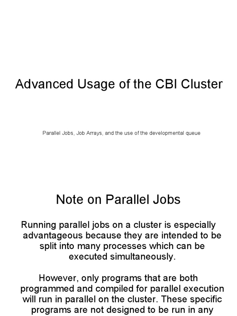 Cluster Guide Adv | PDF | Computer Programming | System Software