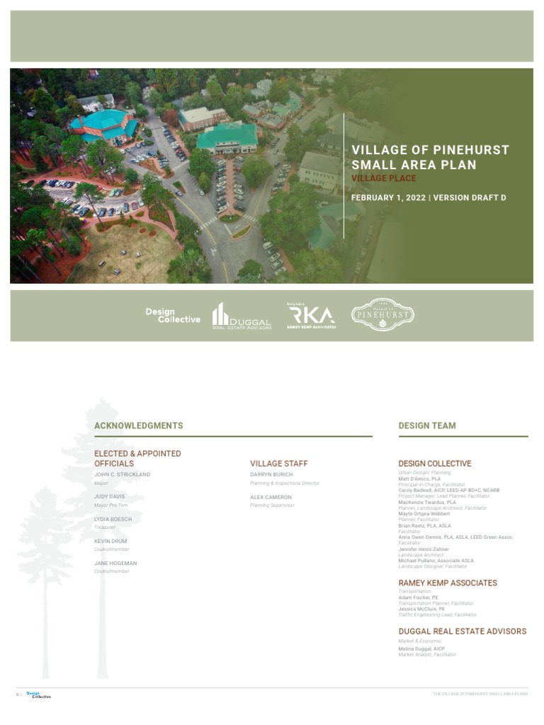 Small Area Plans For Village Place | PDF | Pedestrian | Zoning
