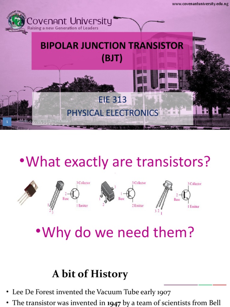 Bipolar Junction Transistor | PDF | Bipolar Junction Transistor | Field ...