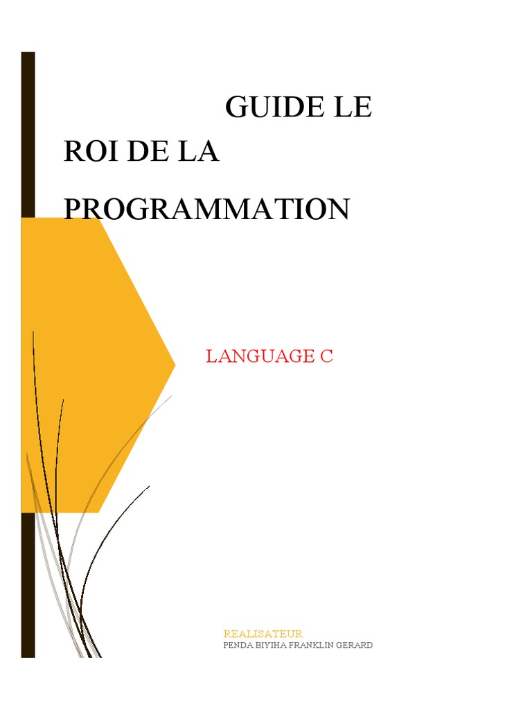 Guide de Programmation en C | PDF | C (Langage de programmation) | Programmation informatique