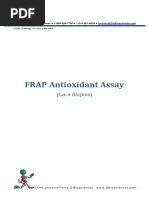 Frap Assay Protocol | PDF | Science & Mathematics