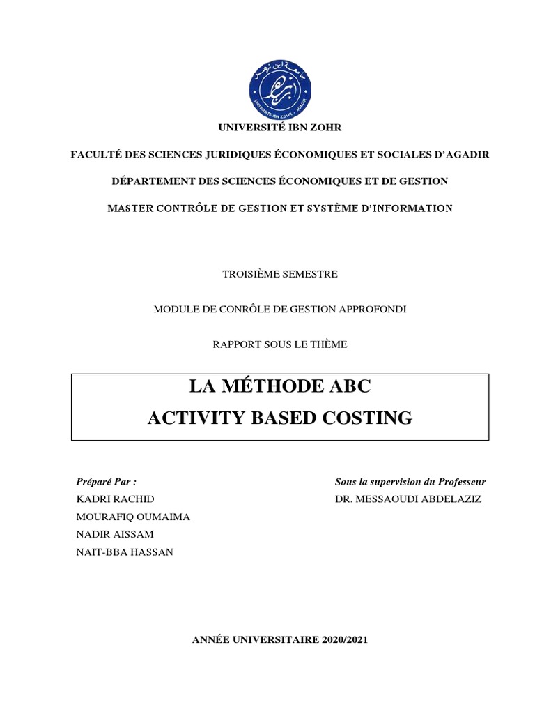 Méthode ABC : Fondements et Application | PDF | Business | Économie