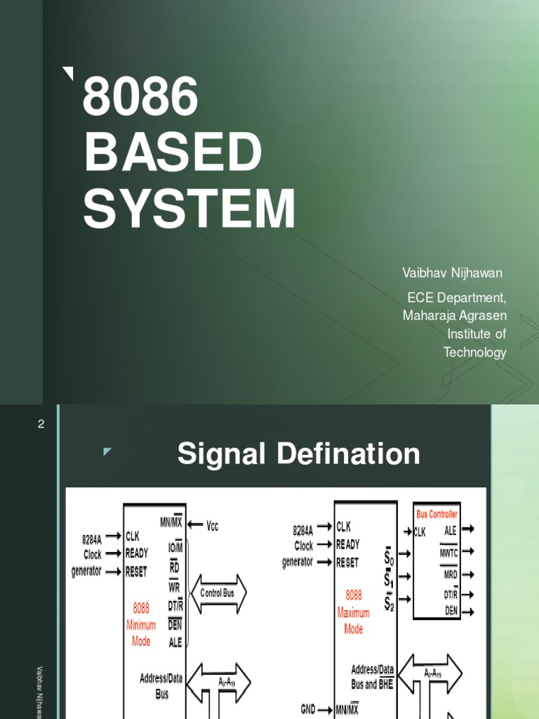 8086 BASED SYSTEM and Timing Diagram | PDF | Input/Output | Central Processing Unit