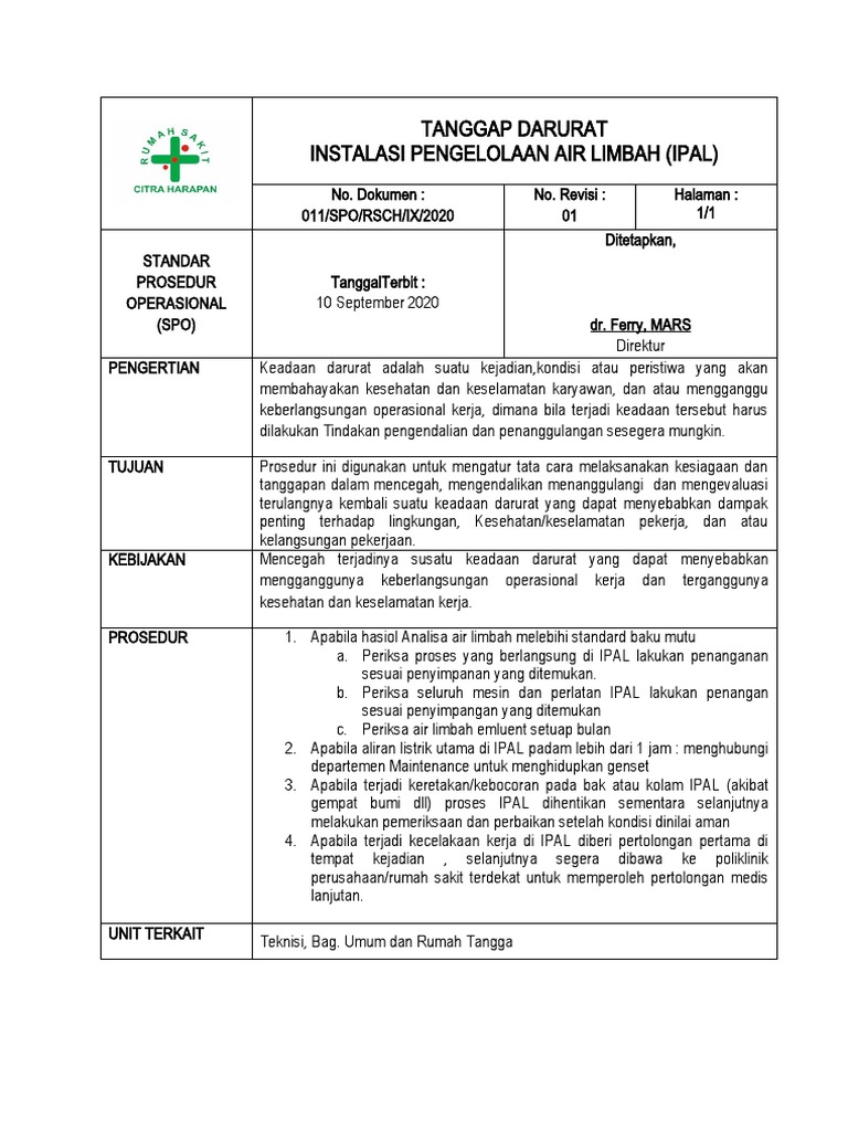 Spo Ipal Dan Udara | PDF