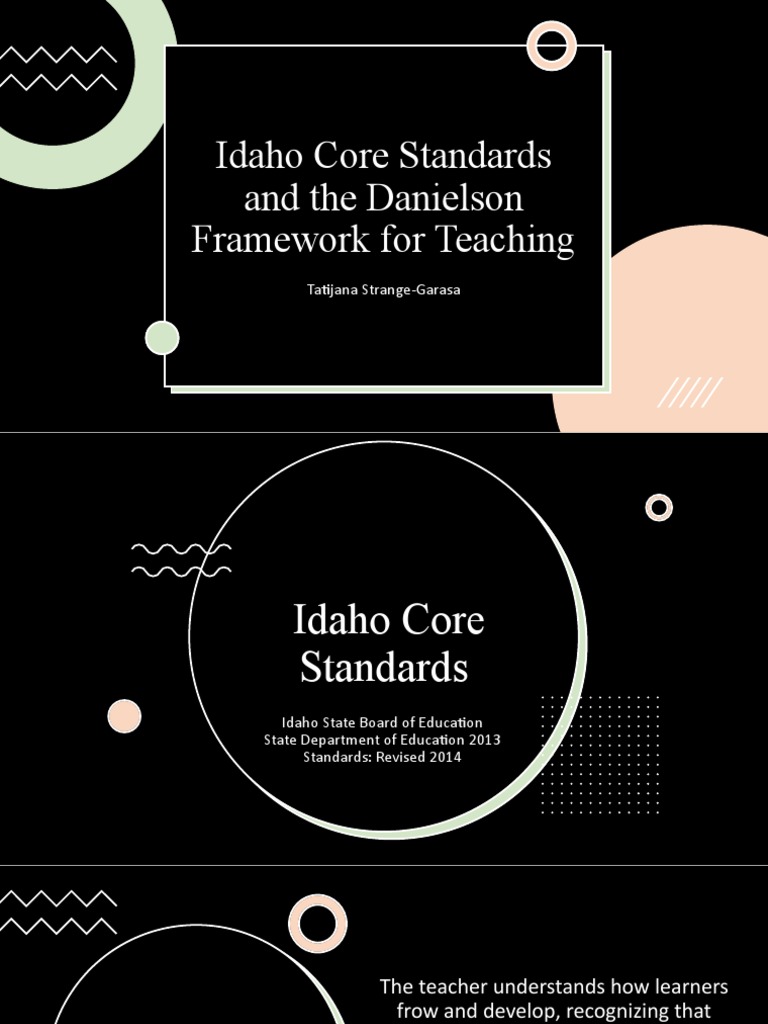 Danielson Id Standards | PDF | Learning | Educational Assessment