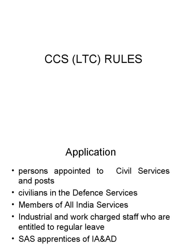Ccs (LTC) Rules | PDF | Family | Marriage