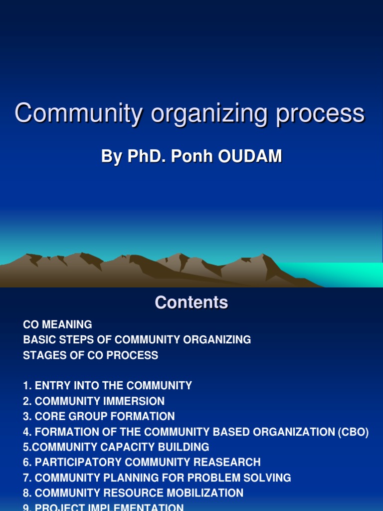 The Nine Stages of Community Organizing: A Step-by-Step Guide | PDF ...
