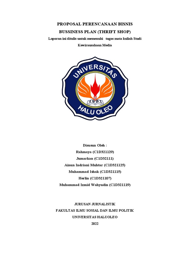 Proposal Perencanaan Bisnis | PDF