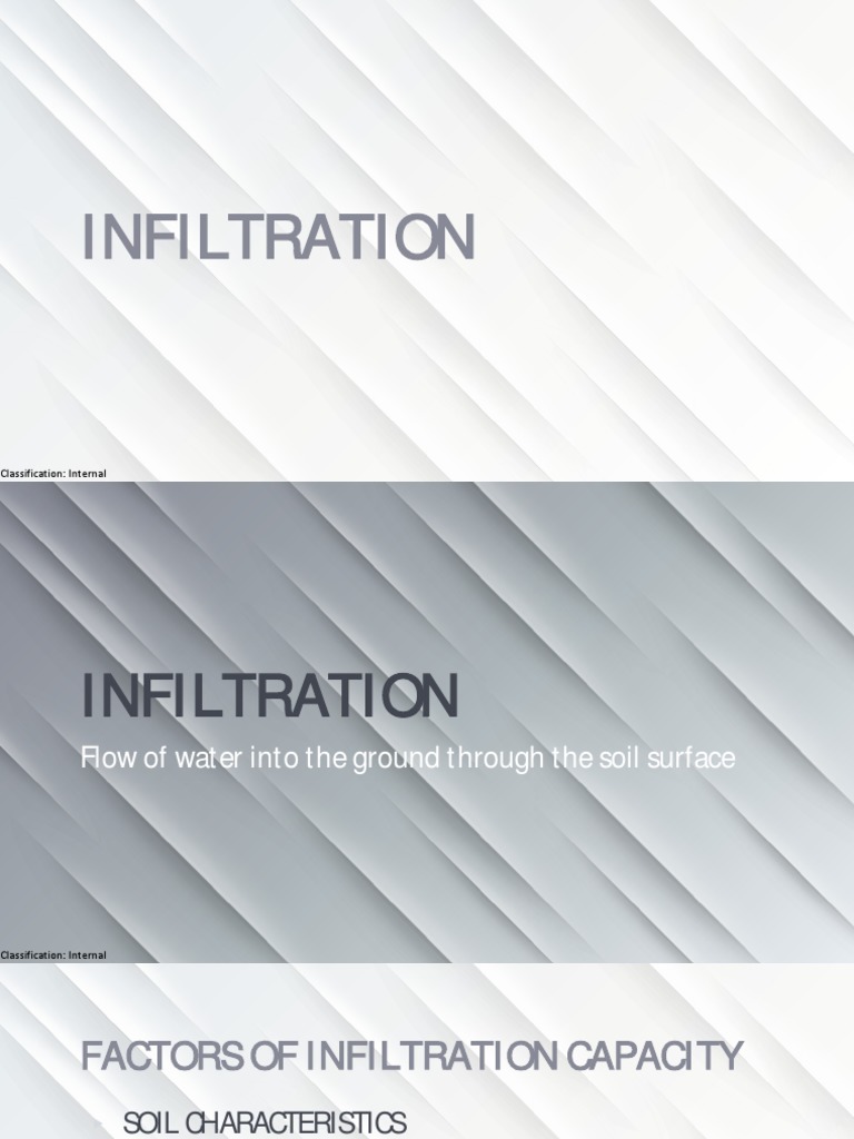 3 - Infiltration | PDF | Continuum Mechanics | Earth Sciences