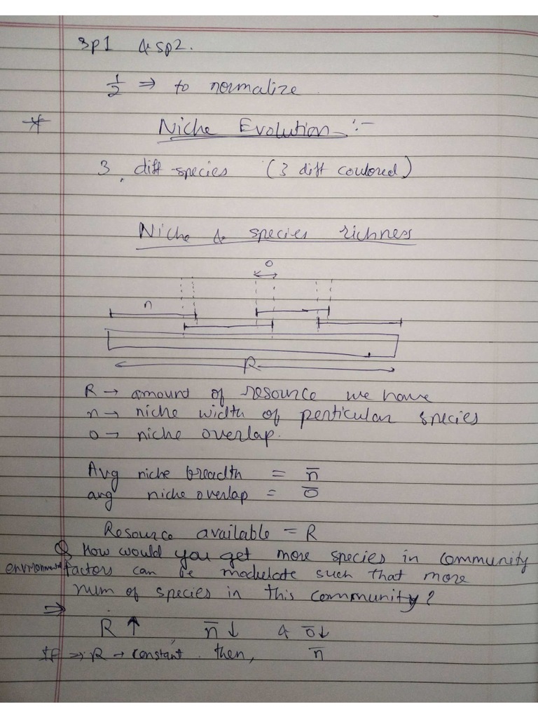 Evolutionary Ecology Notes | PDF