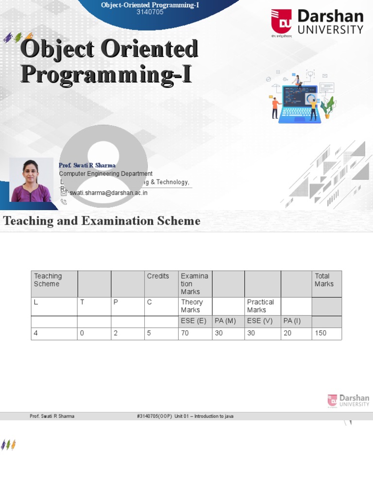 OOP - I GTU Study Material Presentations Unit-1 07022022102854PM | PDF ...