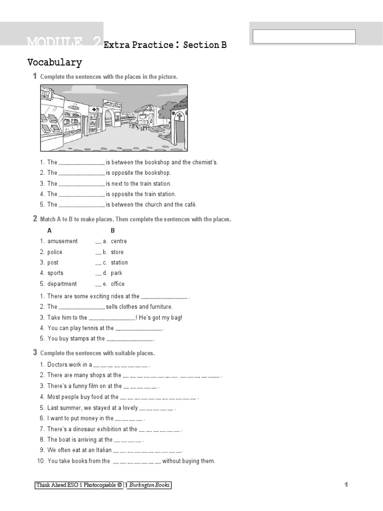 Vocabulary: Extra Practice Section B | PDF | Linguistics