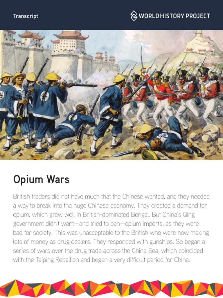 Opium Wars Khan Academy | PDF | Opium | Qing Dynasty
