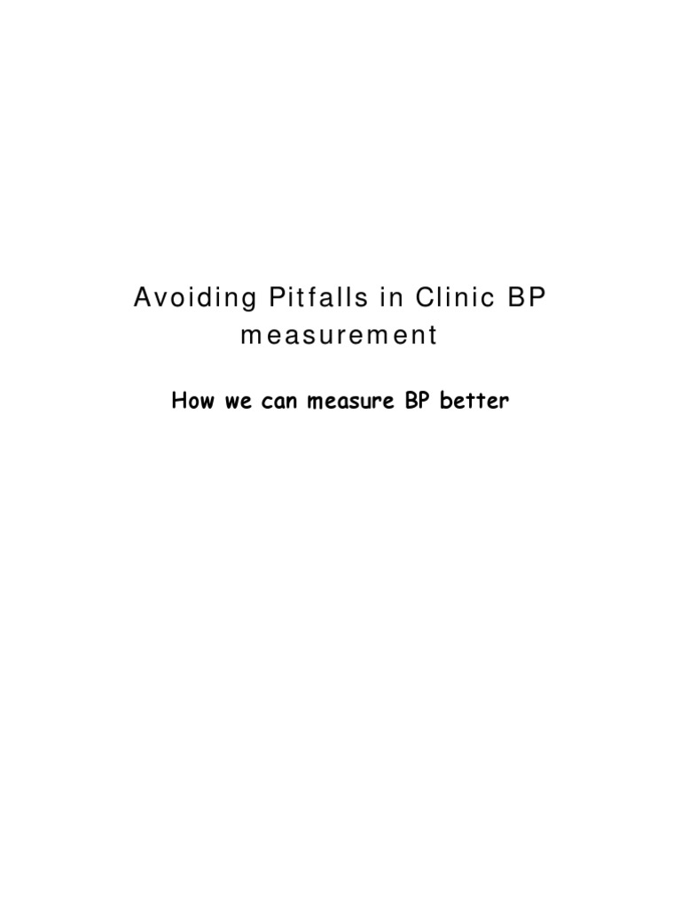 BP Measurement Booklet | PDF | Hypertension | Blood Pressure
