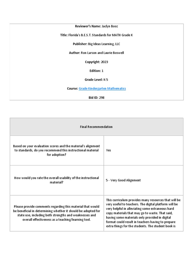 Florida Releases Math Textbook Reviews | PDF | Shape | Teaching Mathematics