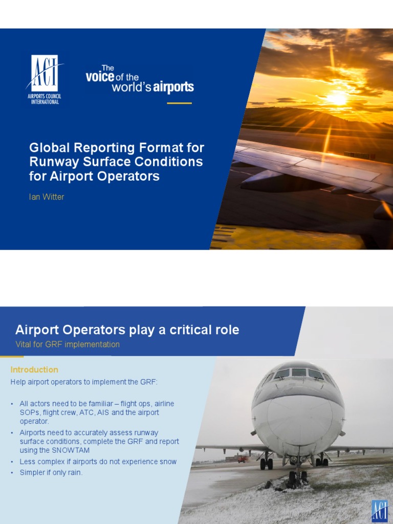 GRF Implementation for Airport Operators | PDF | Airport | Runway