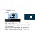 La Evolución de Windows 2015 | PDF | Microsoft Windows | Windows XP