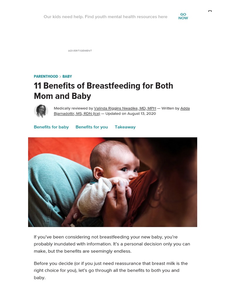 11 Benefits of Breastfeeding For Both Mom and Baby | PDF | Breastfeeding | Breast Milk