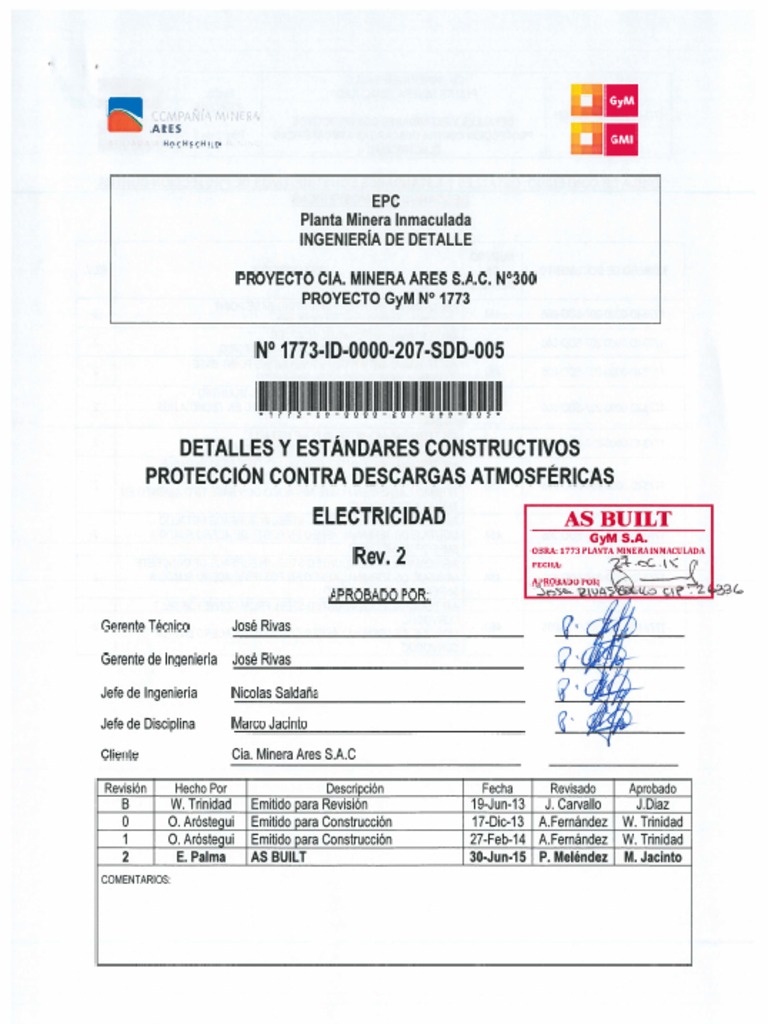 1773 ID 0000 207 SDD 005 Rev2 - AS - BUILT | PDF