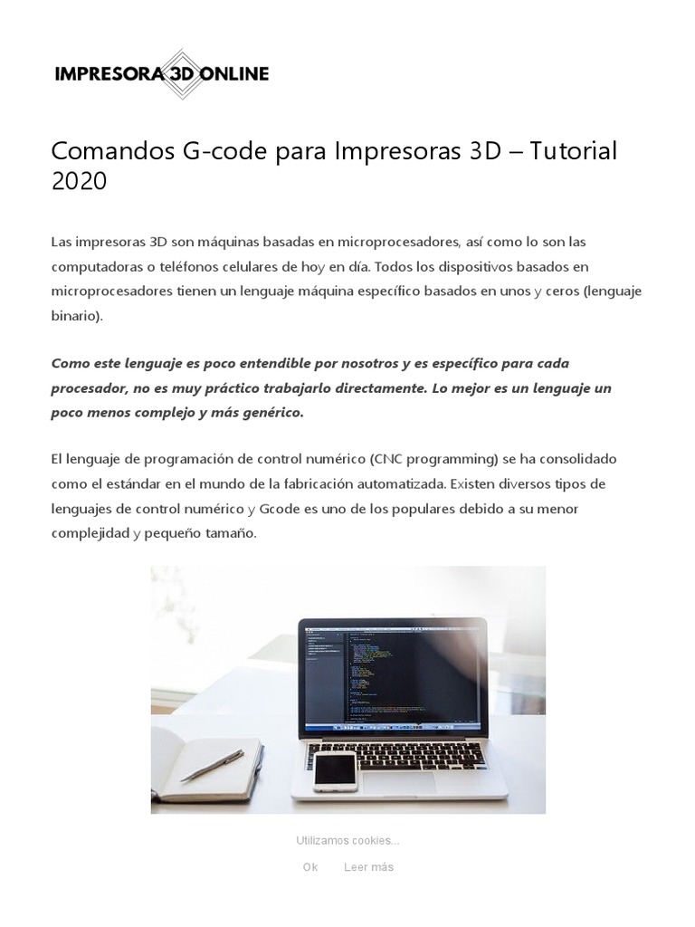 Comandos G-Code para Impresoras 3D | PDF | Programación de computadoras ...