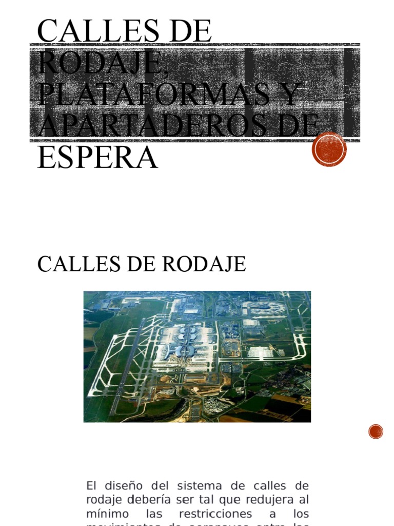 Diseño de Calles de Rodaje en Aeropuertos | PDF | Pista | Aeropuerto