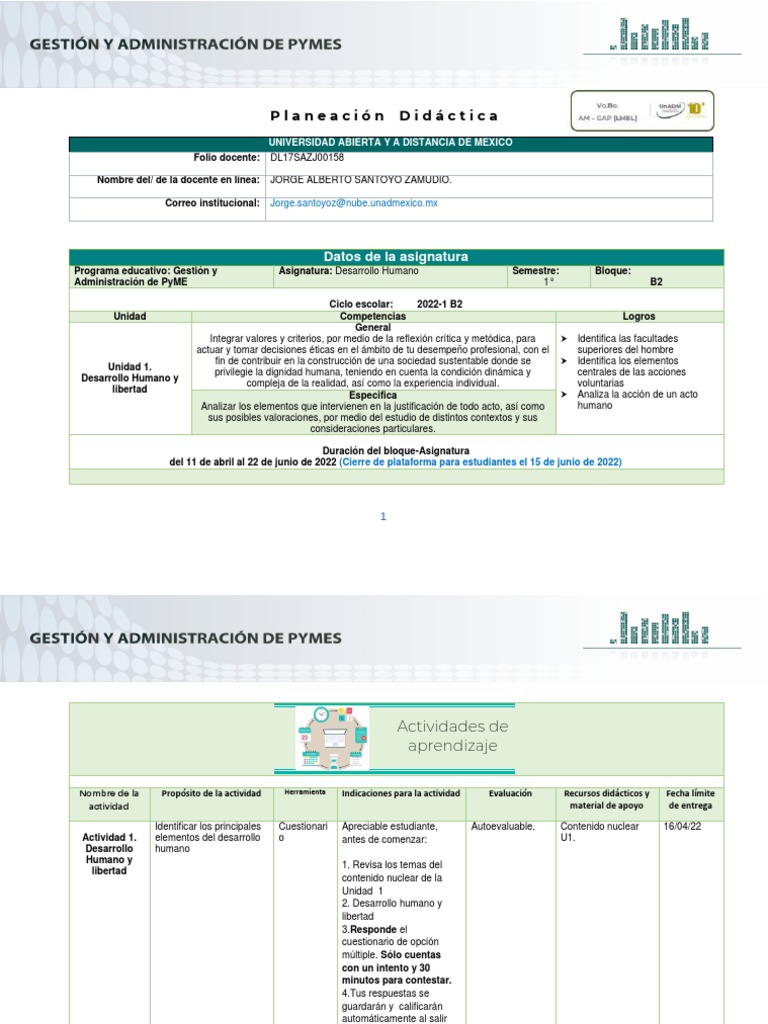 PD Gdhu U1 | PDF | Moralidad | Maestros
