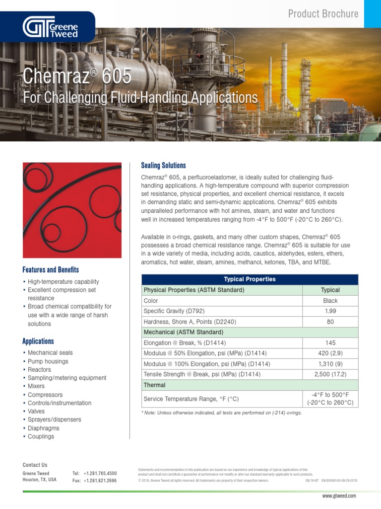 Chemraz 605 Ed PB | PDF | Materials | Building Engineering