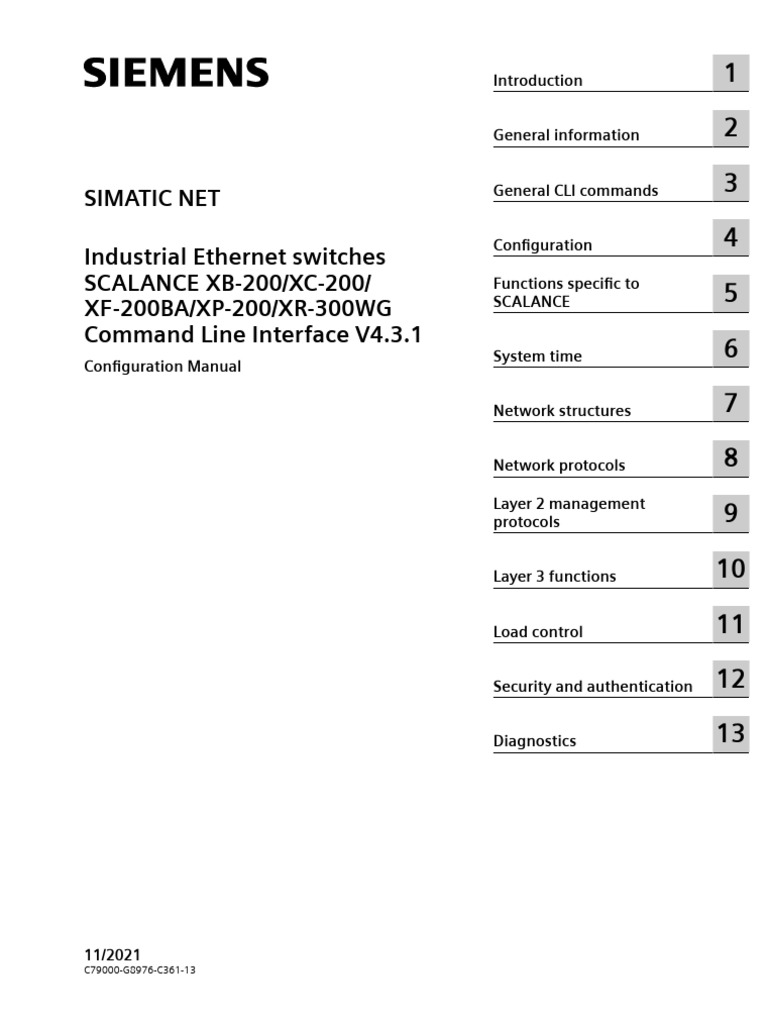 PH - Scalance XB 200 XC 200 XF 200ba XP 200 XR 300WG Cli - 76 | PDF ...