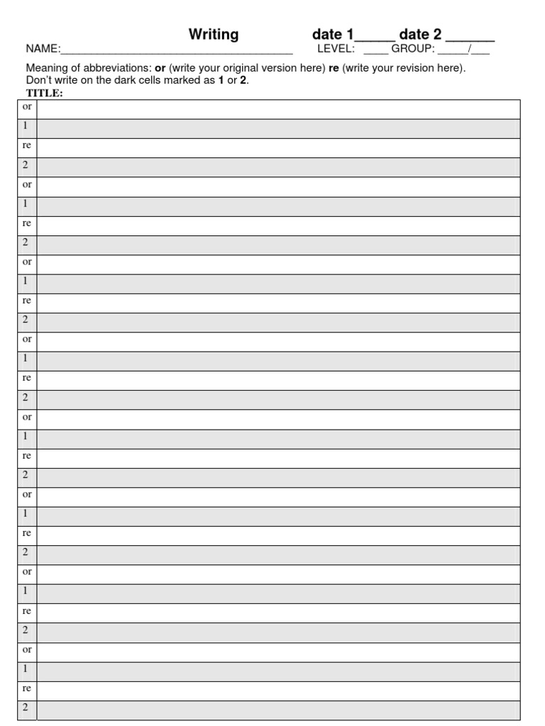 Writing Date 1 - Date 2 - : Title | PDF | Computers | Technology ...