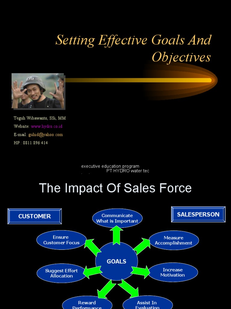 Setting Effective Goal and Objective | PDF | Sales | Action (Philosophy)