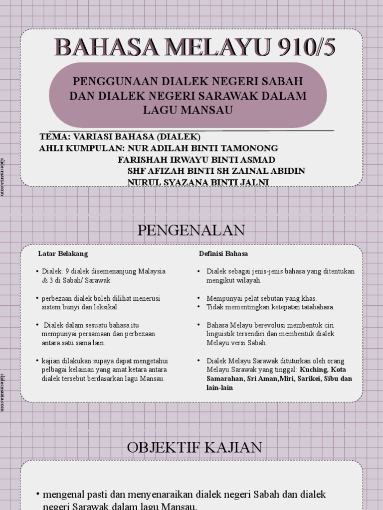 Pembentangan Bahasa Melayu | PDF