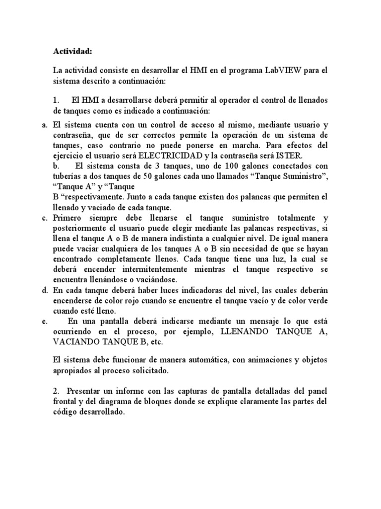 Tarea Labview | PDF | Informática | Tecnología