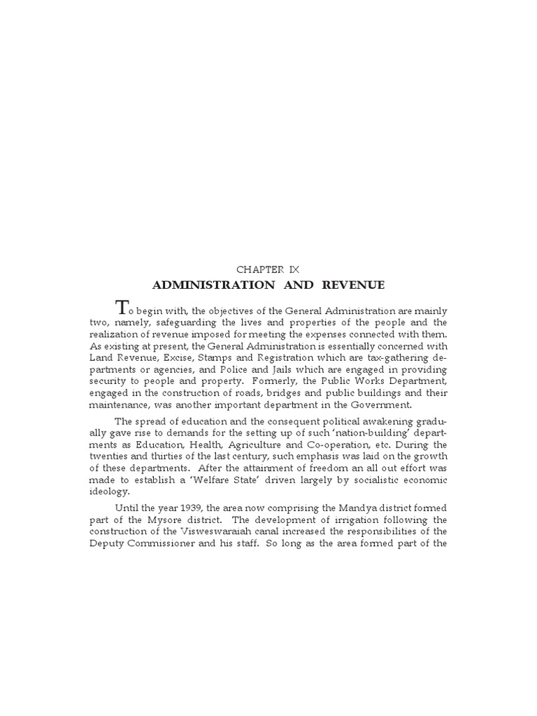 Chapter-9 Mandya Dist Gaz 2009 | PDF | Magistrate | Government