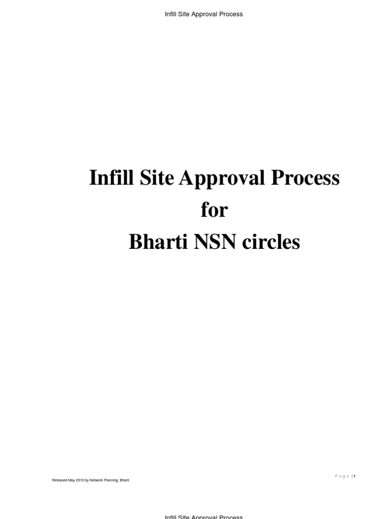 Infill Site Approval Guide | PDF | Mathematical Optimization ...