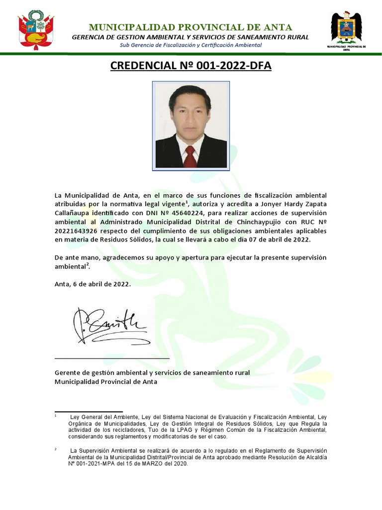 Modelo de Credencial | PDF