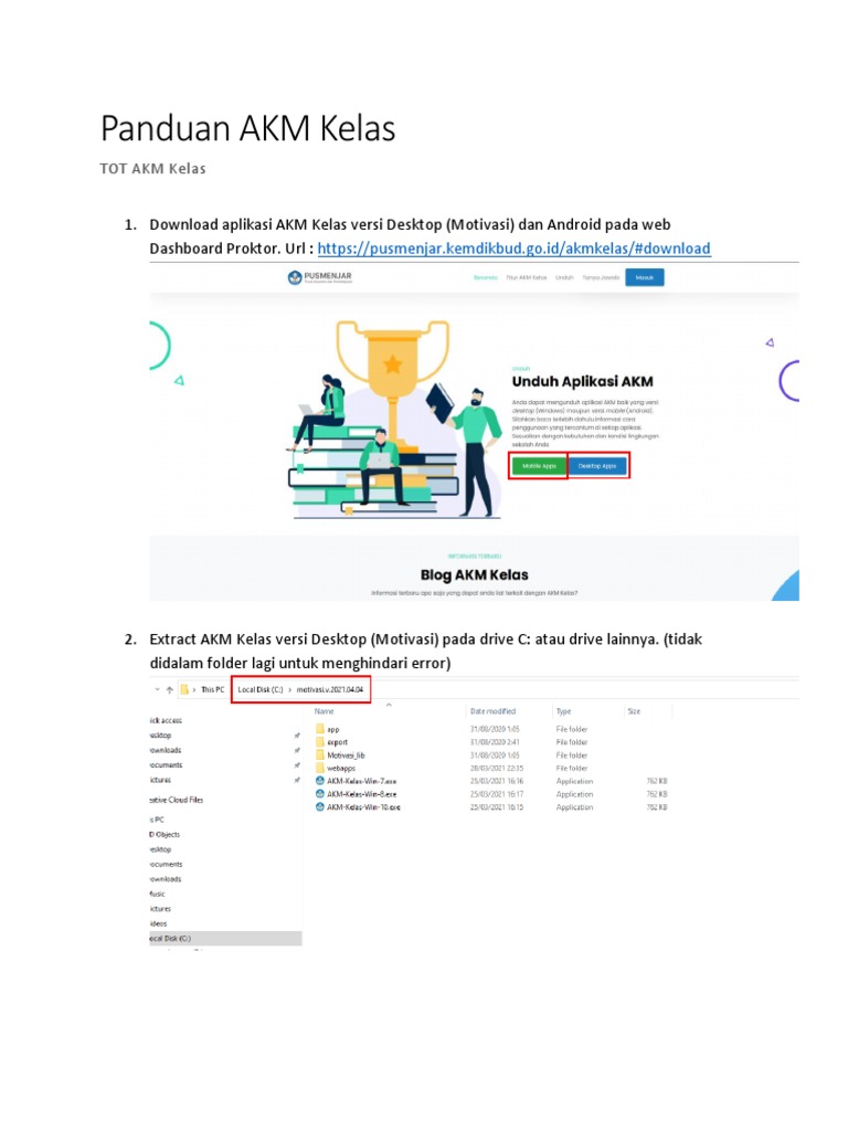Panduan Lengkap AKM Kelas 2023 | PDF | Karier & Perkembangan | Komputer