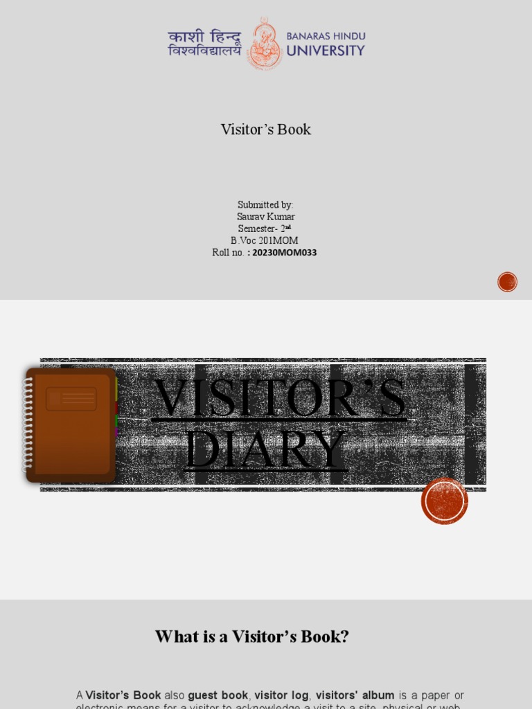 Understanding Visitor's Books | PDF
