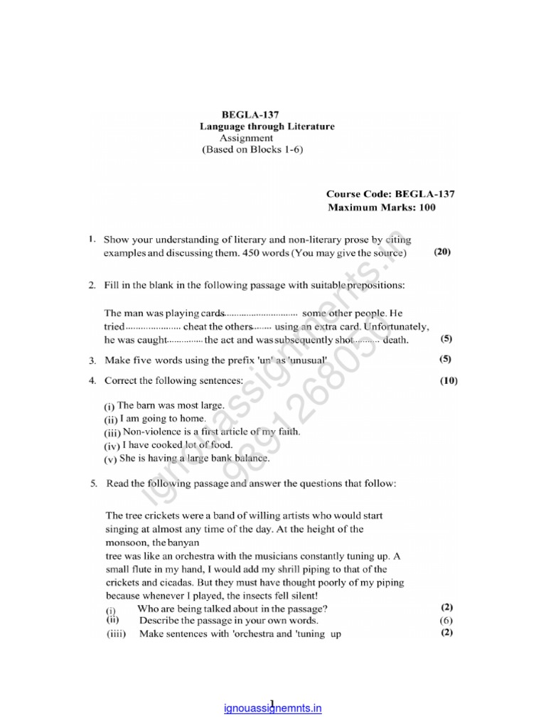 BEGLA 137 Unlocked | PDF | Narrative | Psychology