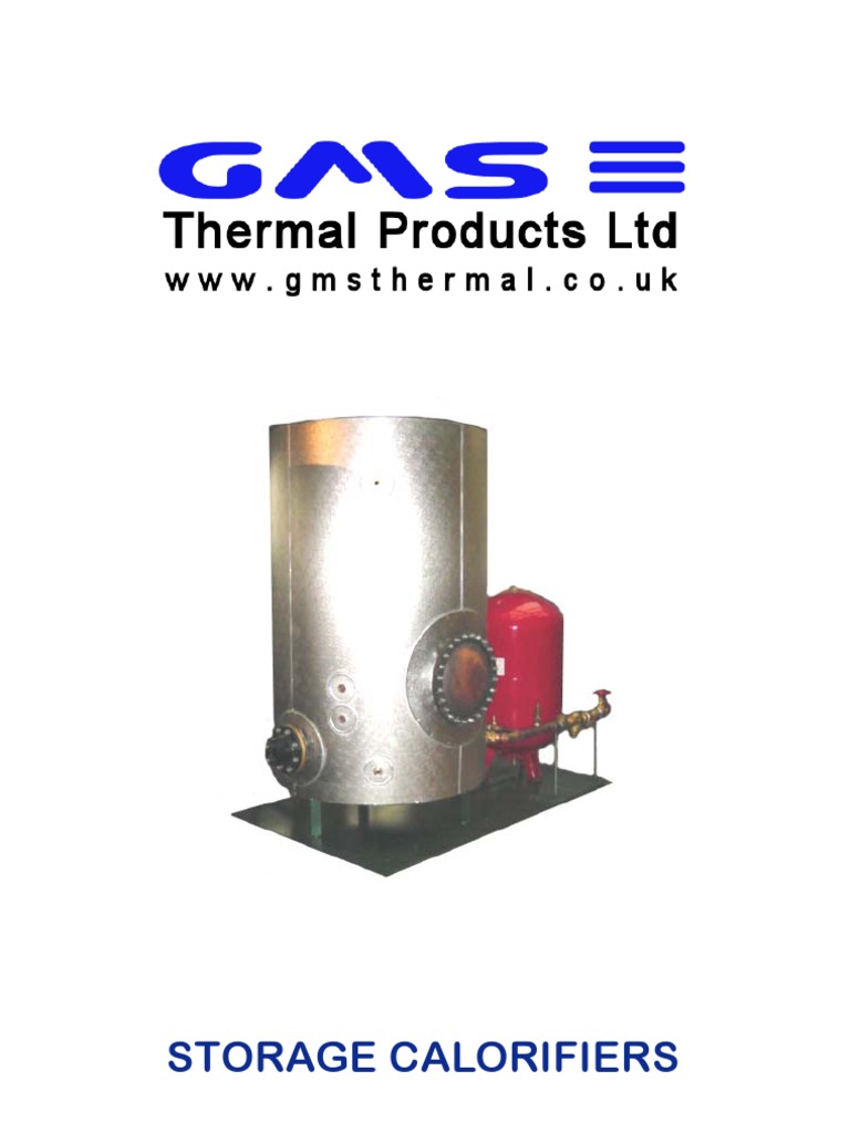 Calorifier - Heat Recovery Time Etc | Water Heating | Hvac