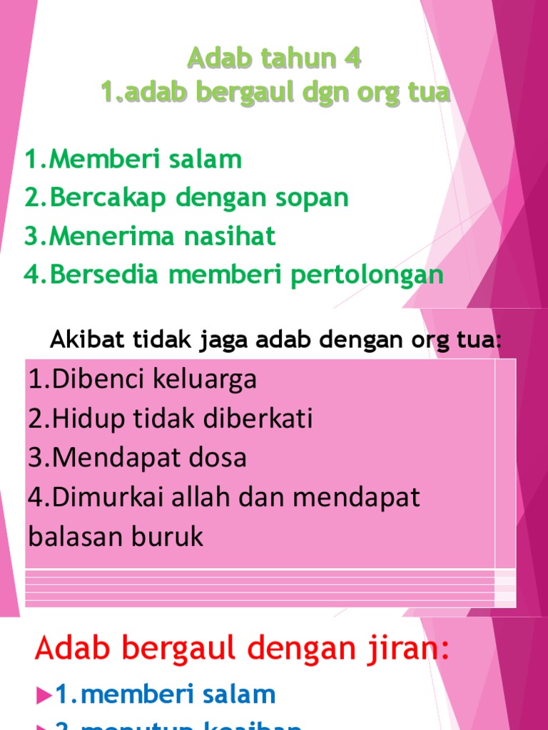 Adab Tahun 4: Panduan Praktis | PDF | Gaya Hidup