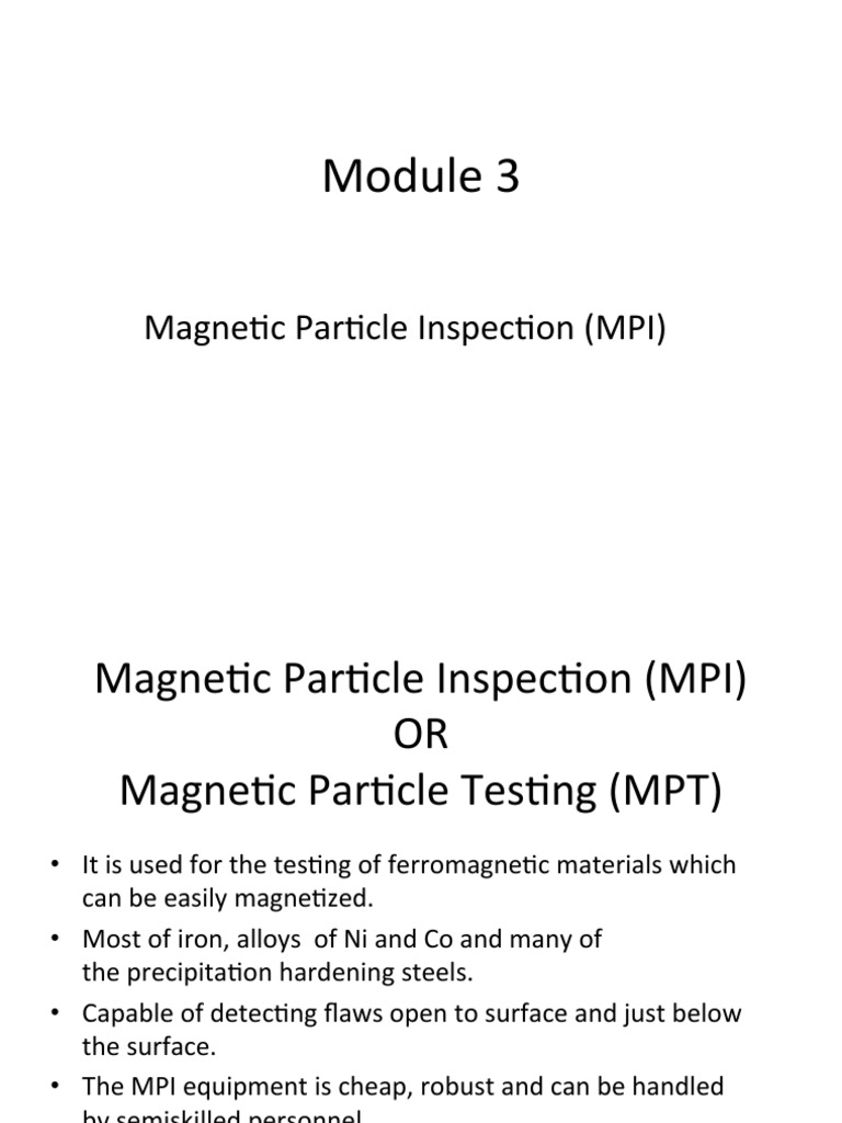Magnetic Particle Inspection | PDF | Magnetic Field | Rectifier