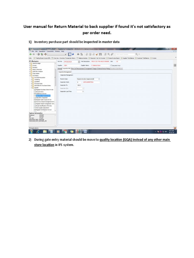 Return Material Process User Manual | PDF | Computers