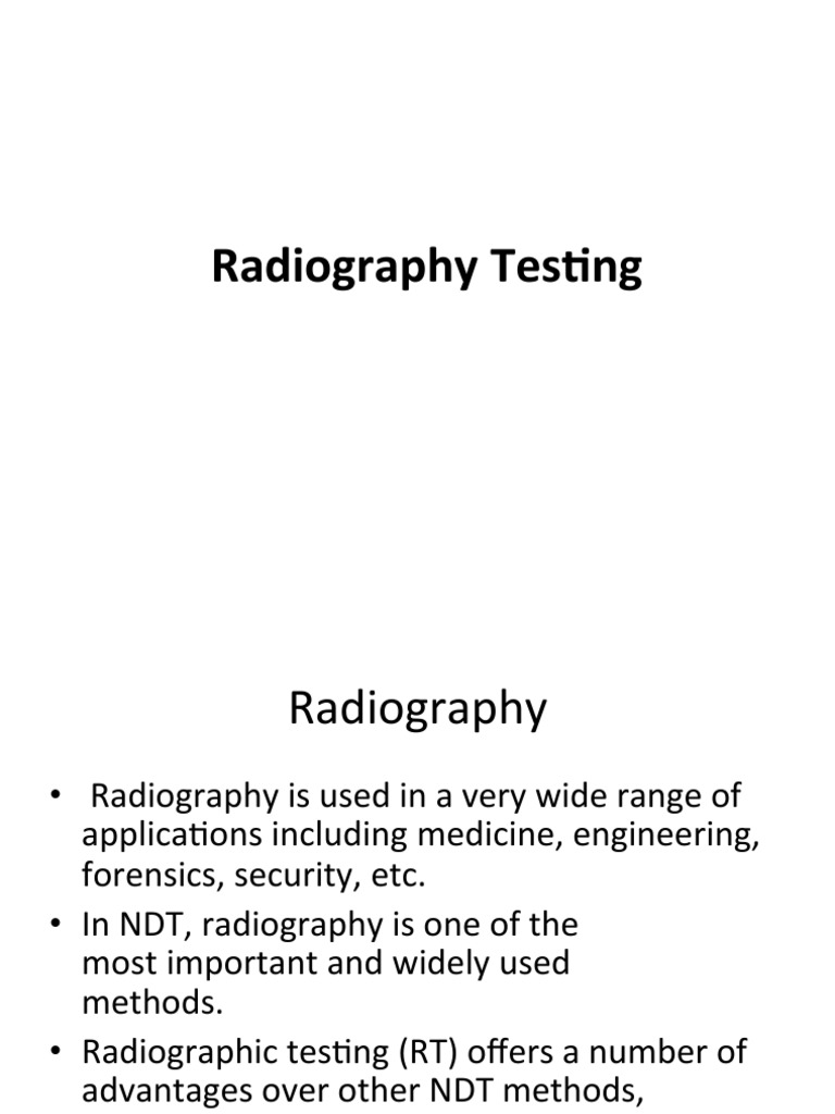 Radiography Testing | PDF | Atomic Nucleus | Radioactive Decay