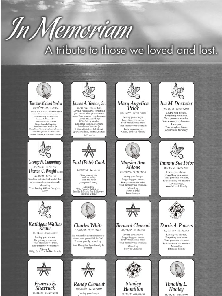 2011 in Memoriam | PDF | Art