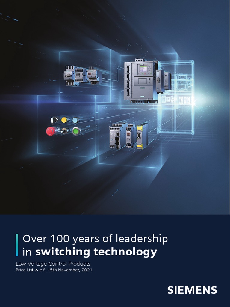 Siemens Price List (Low Voltage Control Products) PDF | PDF | Relay ...