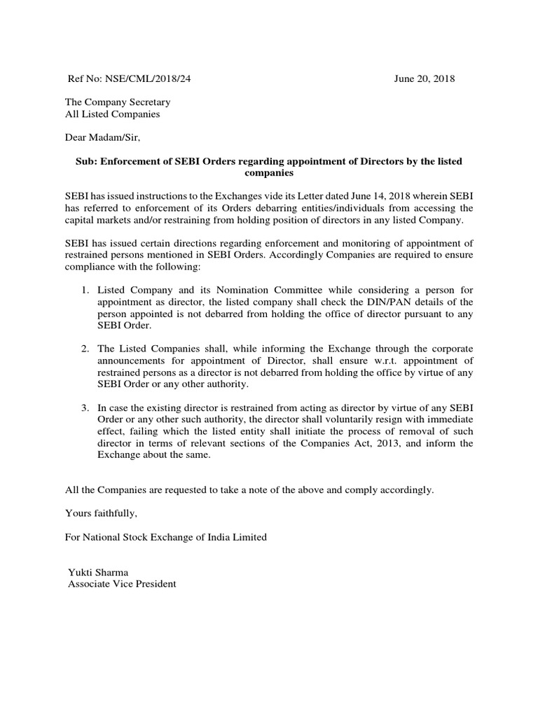 NSE Circular 20062018 | PDF | Finance & Money Management
