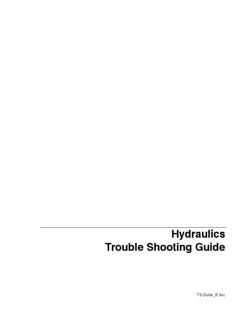 Hydraulic System Troubleshooting Guide | PDF | Technology & Engineering