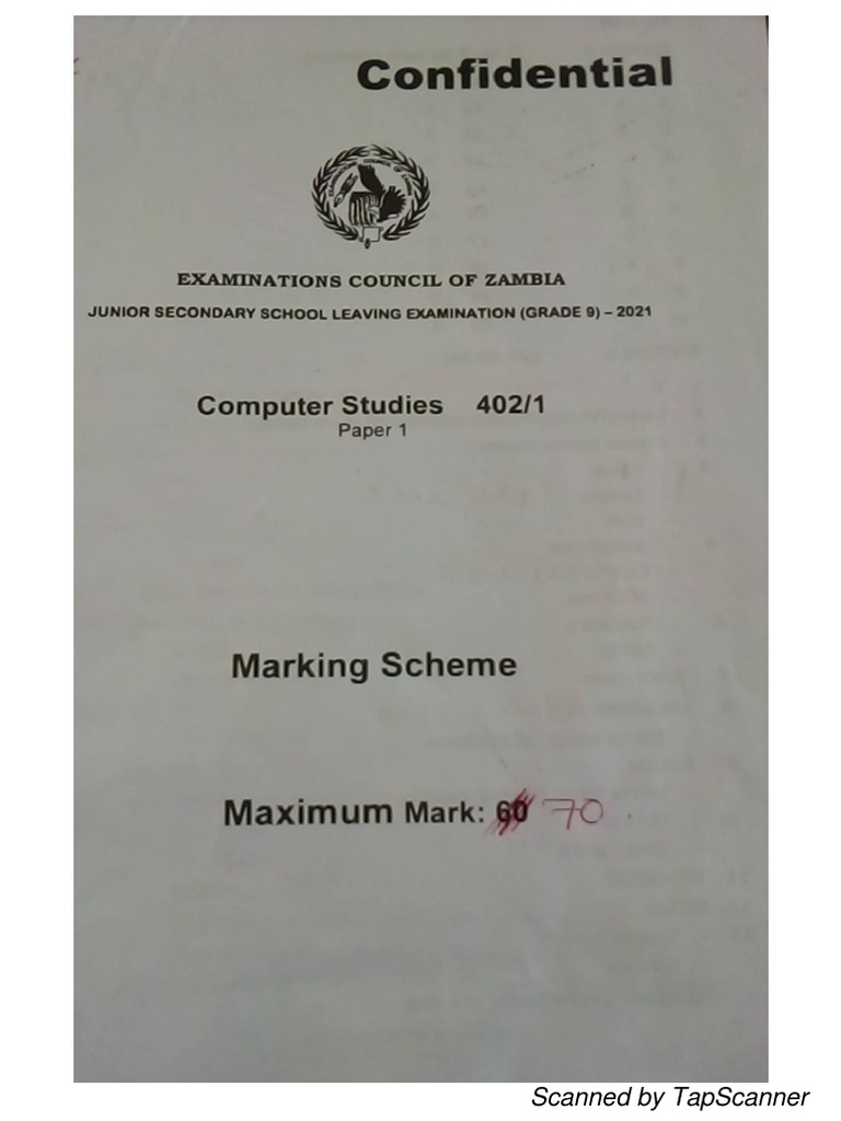 2021 G9 Computer Studies | PDF