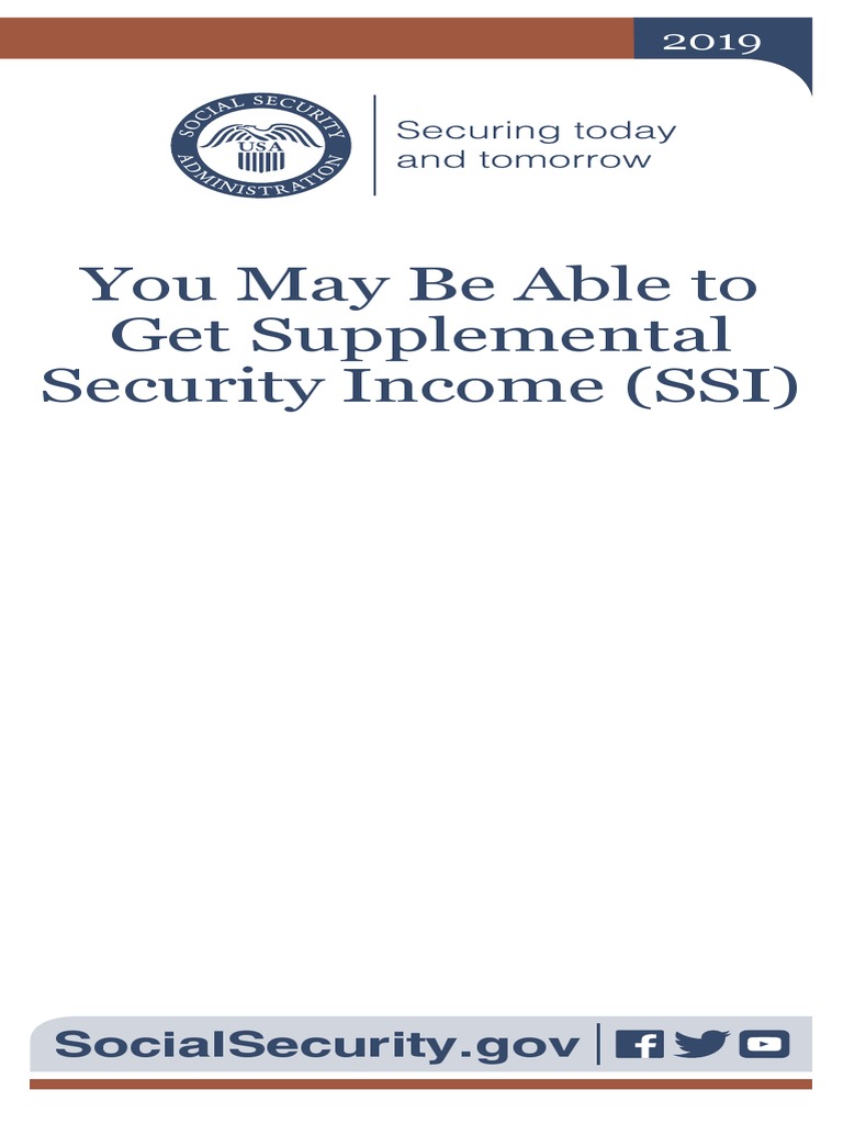 Understanding Supplemental Security Income | PDF | Supplemental ...
