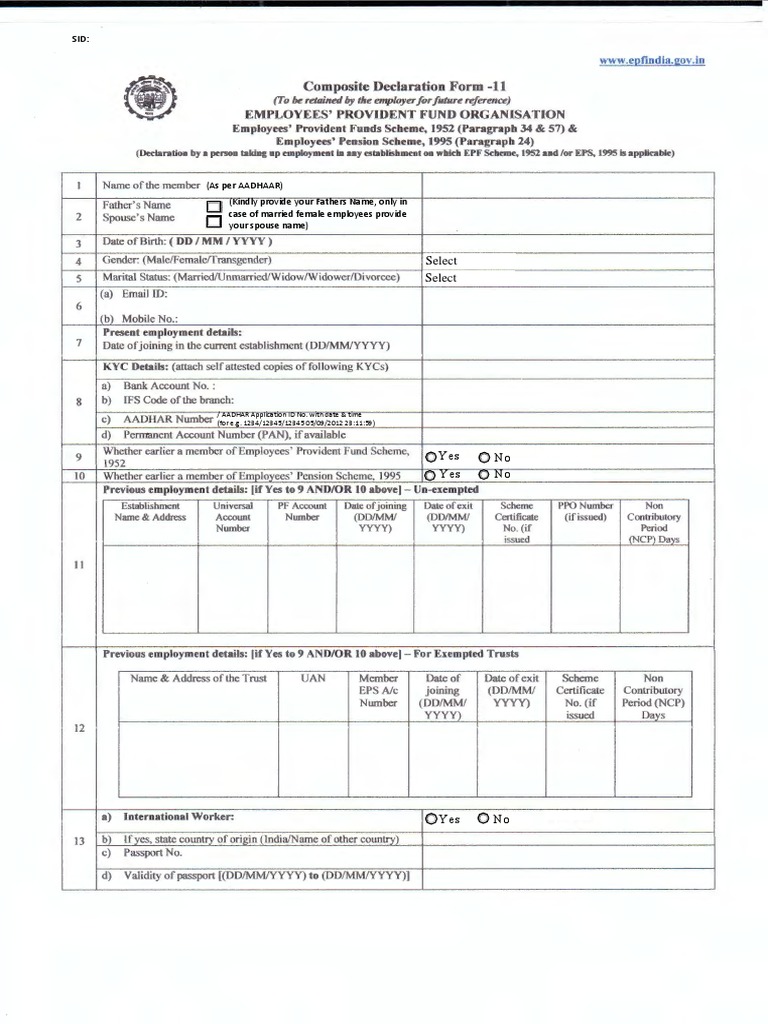 Composite Form 11 - Editable | PDF | Government | Government And Personhood